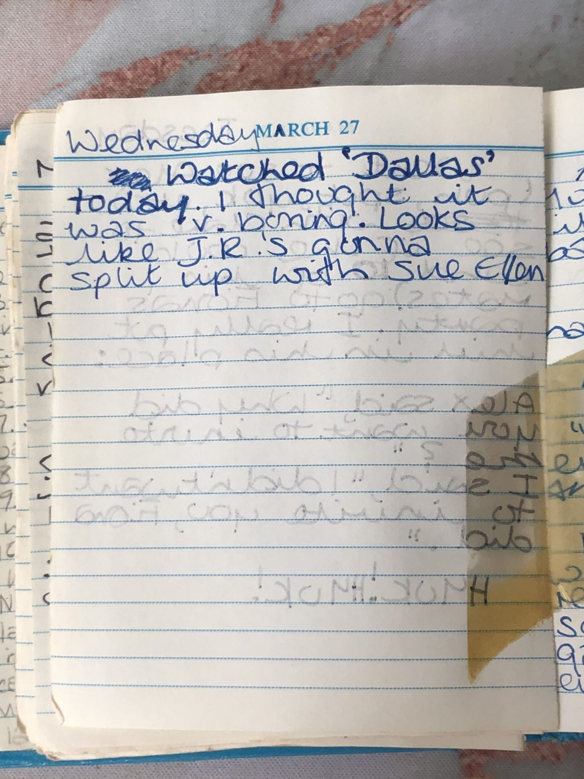 Extracts From My 1980s Teenage Diaries - Not Dressed As Lamb