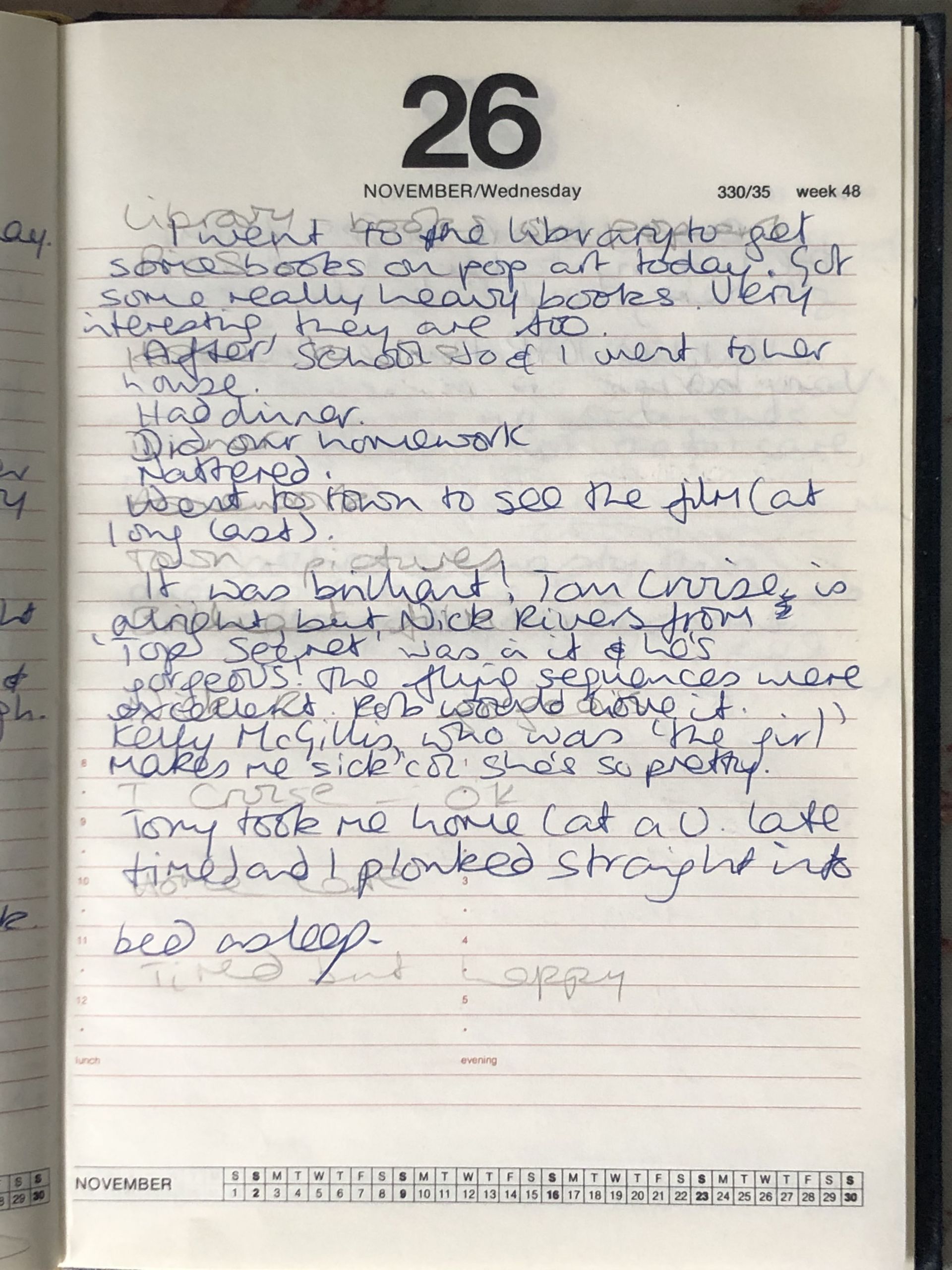 Extracts From My 1980s Teenage Diaries - Not Dressed As Lamb